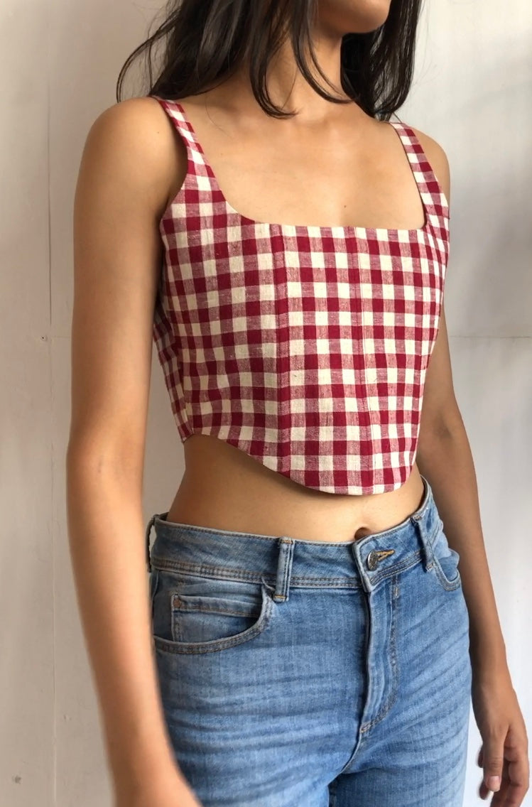 Gingham Corset - Mogra Designs