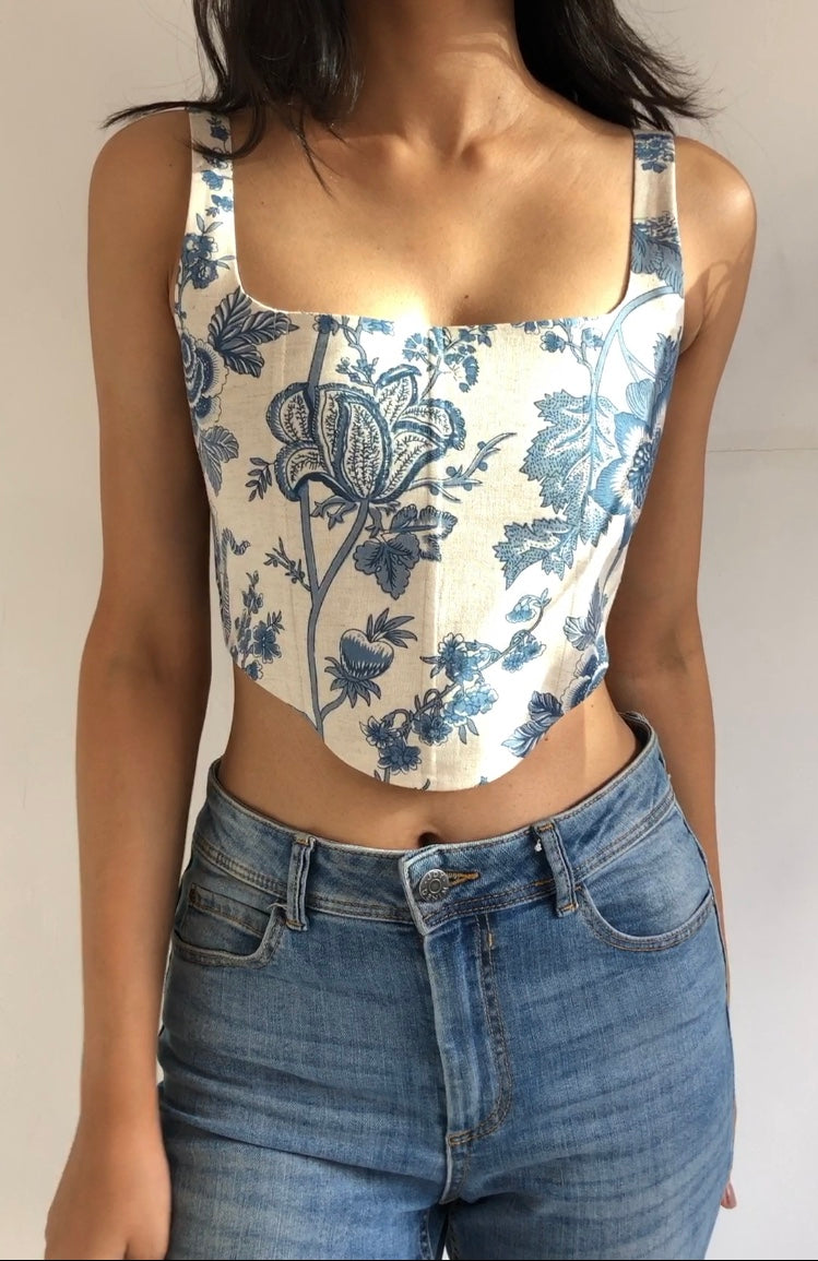 Florence Cotton Corset - Mogra Designs