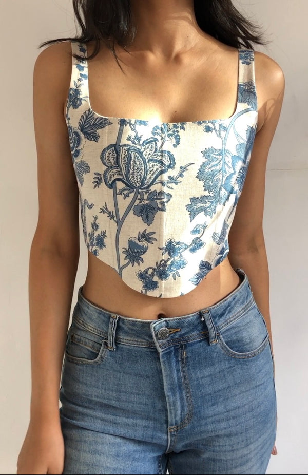 Florence Cotton Corset - Mogra Designs