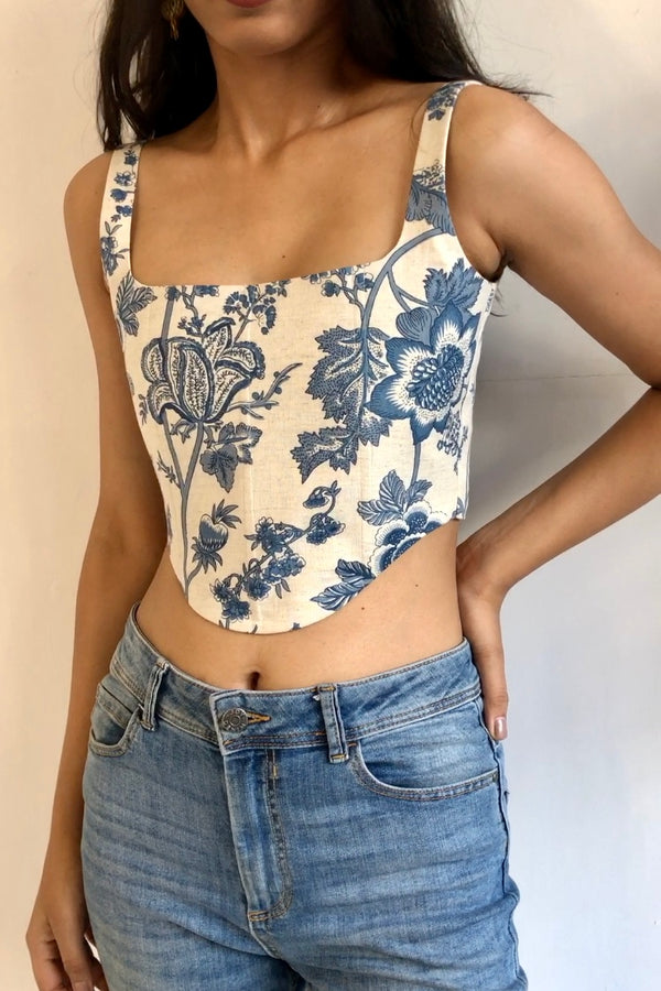 Florence Cotton Corset - Mogra Designs
